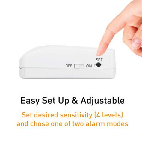 Getuscart Securityman Door Handle Alarm With 130db Vibration Triggered