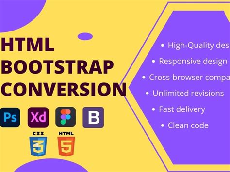 website design psd to html xd figma to html or bootstrap conversion