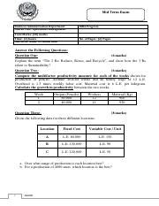 Master Operations Management Exploring The 3 Rs And Course Hero