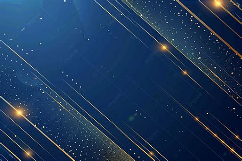 Blue Abstract Background With Golden Lines Vertical Line For Banner Design Blue Abstract