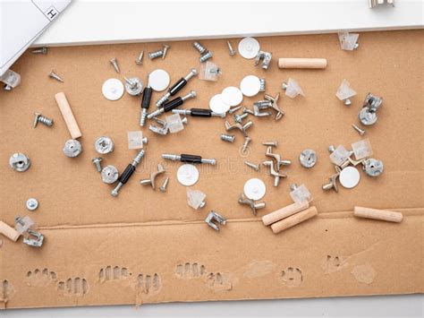 Details Of Equipment For The Assembly Of Wooden Furniture Stock Image