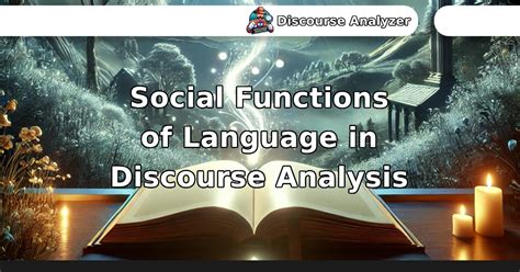Social Functions Of Language In Discourse Analysis [interactive Article] Discourse Analyzer Ai