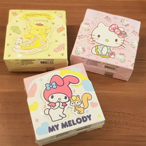 正版授權 三麗鷗 亮面多層次便條盒 Hello Kitty Melody 美樂蒂 布丁狗 便條紙 蝦皮購物