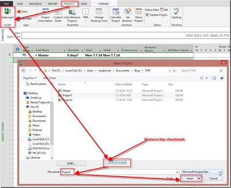 reordering tasks in master project with microsoft project 2013 nenad