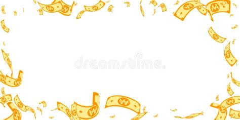 Queda Ganhada Coreana Das Notas Contas GANHADAS Aleat Rias No Whit