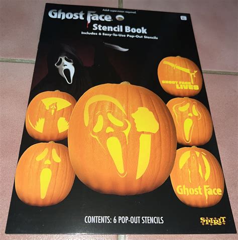 3 Ghost Pumpkin Carving Stencils