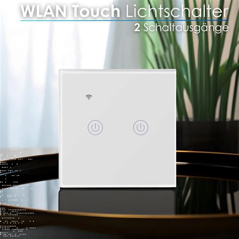 Echos Eco WLAN Touch Lichtschalter Glas App Steuerbar Schaltausgänge Fach kaufen bei OBI