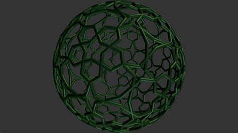 Spherical Tiling Icosahedron Scheme 3 Buy Royalty Free 3d Model By
