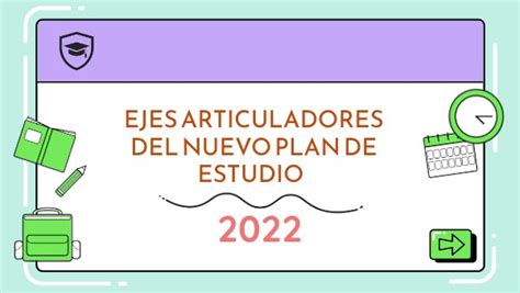 EJES ARTICULADORES DEL NUEVO PLAN DE ESTUDIO