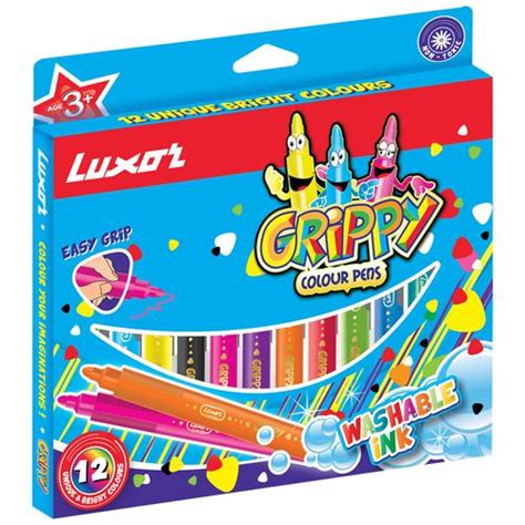Buy Luxor Grippy Colour Pens Set Assorted Colour Online At Best Price