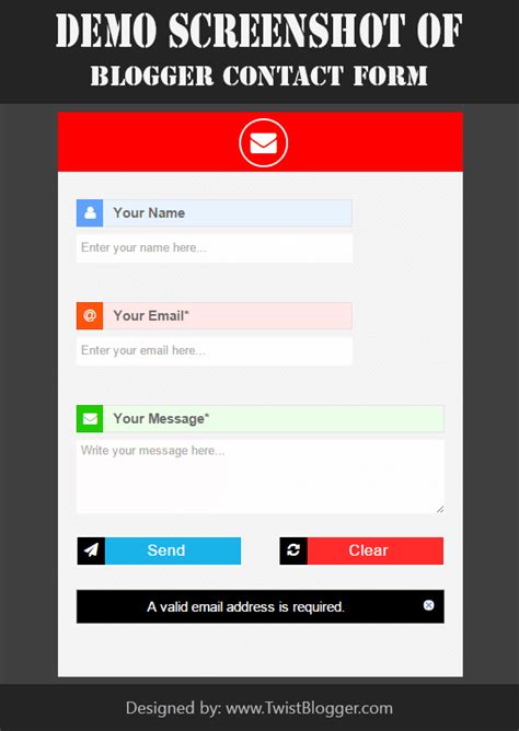 Add Contact Form To Blogger Pages Responsive And Pro Version Shainginfoz