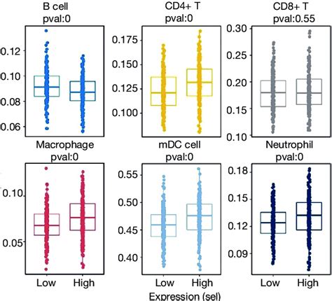 Analysis Of The Proportions Of Infiltrating Immune Cells In High And Download Scientific