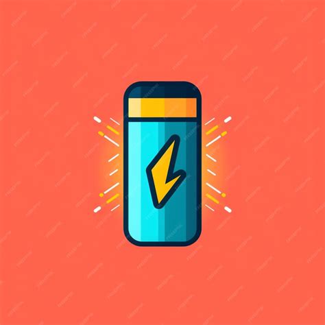 Premium Ai Image Flat Color Battery Logo Vector