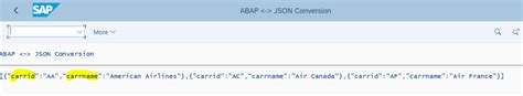 Abap Format To Json Sapcodes