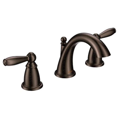 Moen Brantford 8 In Widespread 2 Handle High Arc Bathroom Faucet In