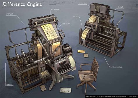 The Difference Engine Artstation Artwork