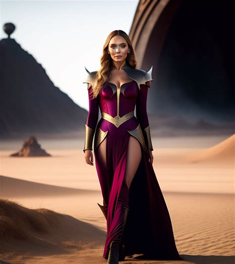 Elizabeth Olsen Scarlet Witch In Desert By Highrisemedia On Deviantart