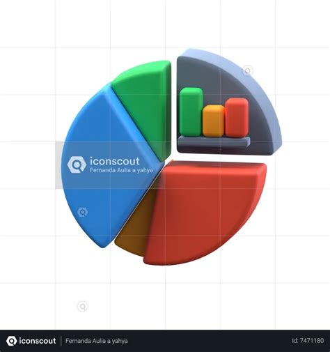Circular Graph 3d Icon Download In Png Obj Or Blend Format