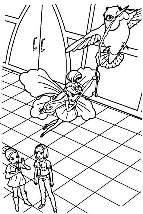 Thumbelina Coloring Sheet Coloring Pages