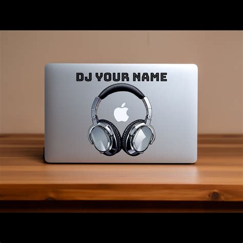 Customized Laptop Dj Sticker Decal Personalize Headphone Sticker