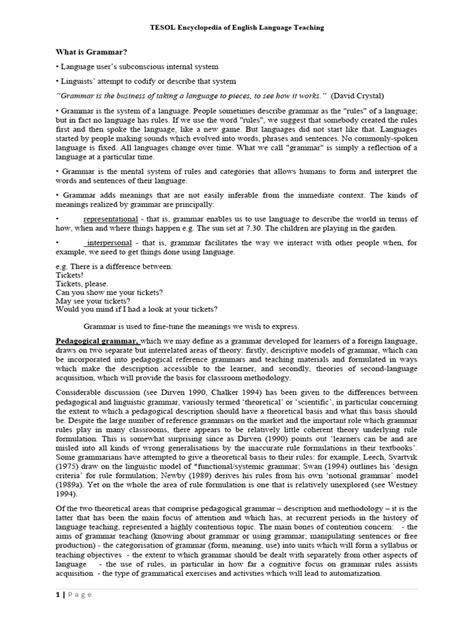 Descriptive Versus Prescriptive Grammar Pdf Grammar English As A Second Or Foreign Language