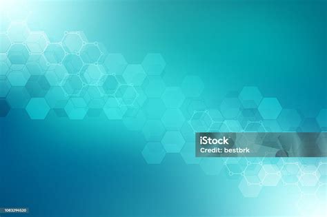 분자 구조 및 화학 공학 기하학적 배경 텍스처 육각형 패턴의 추상 배경입니다 의료 또는 과학 및 기술 현대적인 디자인에 대 한 벡터 일러스트 0명에 대한 스톡 벡터 아트 및
