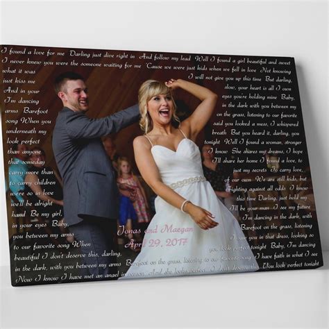 First Dance Lyrics Etsy