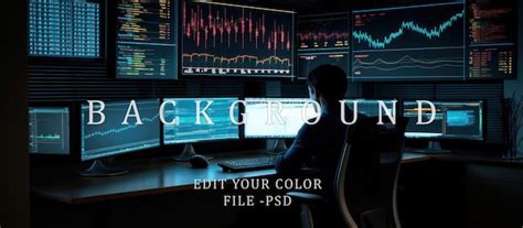 Premium Psd A Man Monitors World Stock Developments