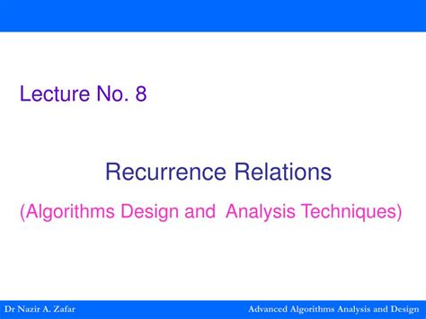 Ppt Advanced Algorithms Analysis And Design Powerpoint Presentation Free Download Id445590