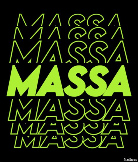 Massa Efecto De Texto Y Diseño De Logotipos Palabra