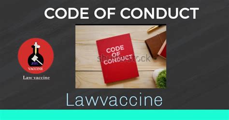 CODE OF CONDUCT LawVaccine In