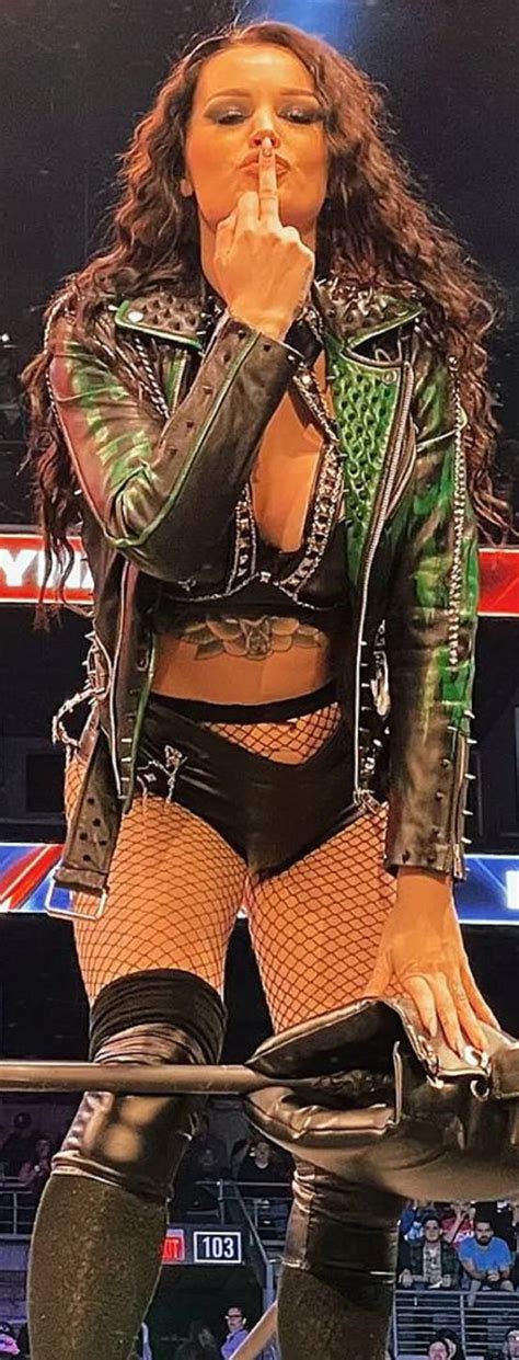 Saraya Looking Sexy In Her Leather Jacket 2 By Dragonmatt600 On Deviantart