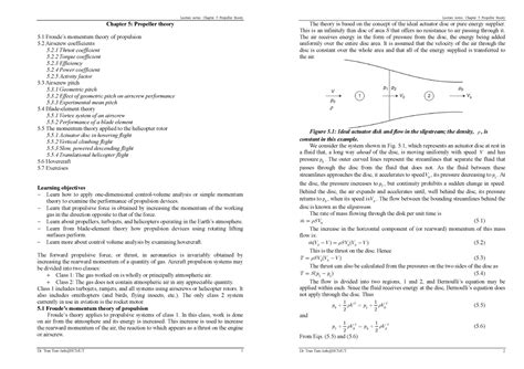 5 Propeller Theory Nice Chapter 5 Propeller Theory 5 Froudes