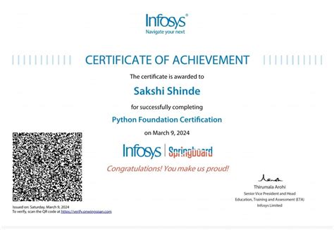 Sakshi Shinde On Linkedin Python Springboard Infosysspringboard
