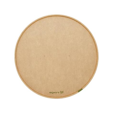Brown Paper Container Lid Recyclable Packaging Green Pack