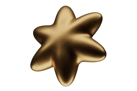 premium psd gold glossy geometric abstract 3d render shape
