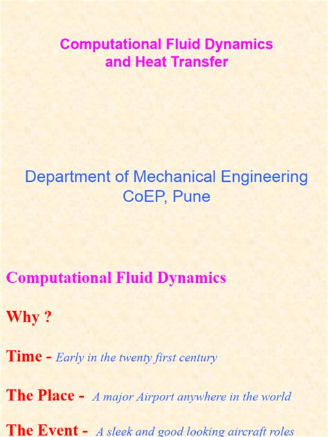 1 De Cfd Introduction Pdf Computational Fluid Dynamics Equations