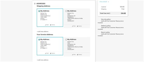 Invoice Address Reset When In Carrier Step Click On Personal
