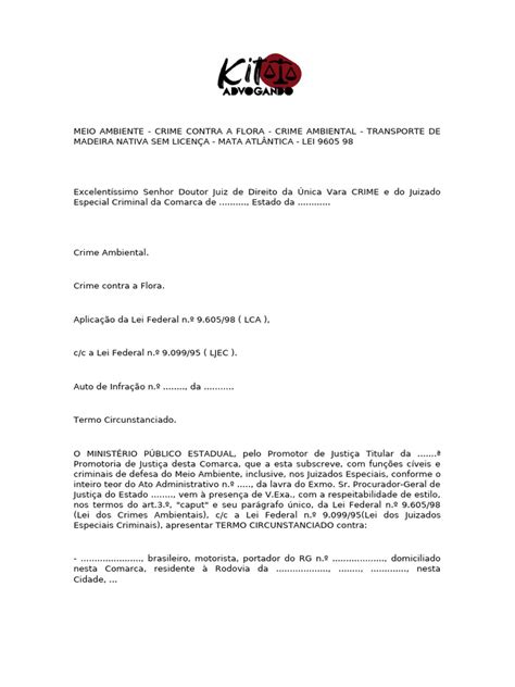 Crime Ambiental De Transporte De Madeira Nativa Sem Licença Pdf