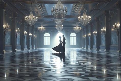 Premium Photo Elegant Ballroom Dancers Gliding Gracefully Across