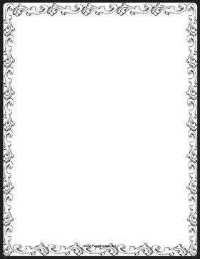 Best Page Borders Images On Pinterest Moldings Writing Paper And Letters