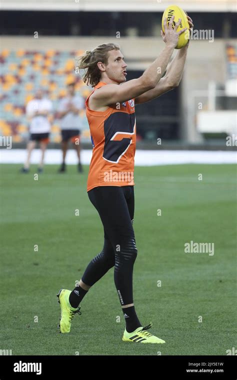 Gws Giants Player Nick Haynes In Action During A Training Session At