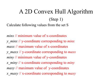 An Efficient Convex Hull Algorithm For A Planer Set Of Points Pptx