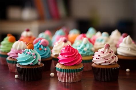 Premium Ai Image Satisfy Your Sweet Tooth With Homemade Cupcake