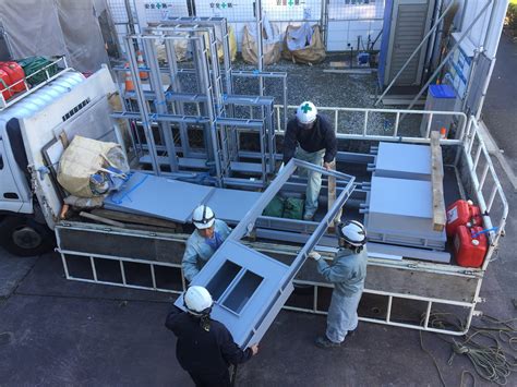鋼製建具 搬入 yone report