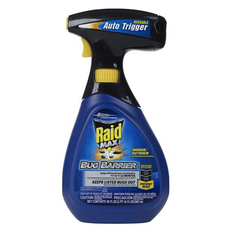 Raid Max Bug Barrier Trigger Starter Kit 30 Fl Oz