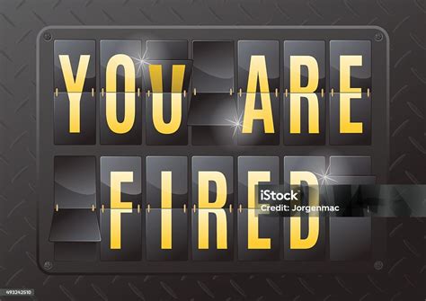 Anda Dipecat Baja Flip Kalender Ilustrasi Stok Unduh Gambar Sekarang Baja Bantuan Konsep