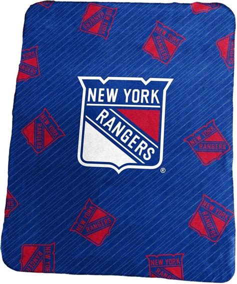 Logo Brands New York Rangers 50 X 60 Repeating Logo Classic Plush