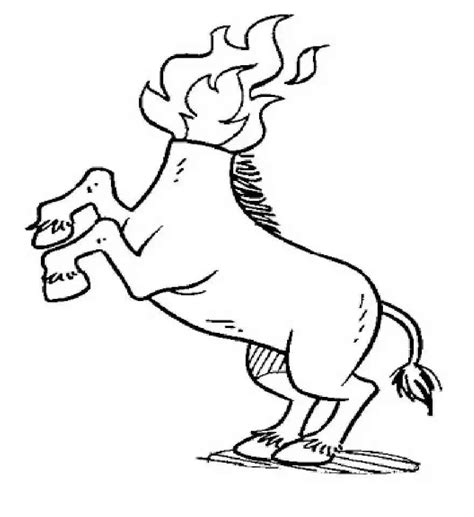 Desenhos Da Mula Sem Cabeça Para Imprimir E Colorir