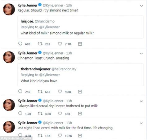 Kylie Jenner Tries Cereal With Milk For The First Time Al Bawaba